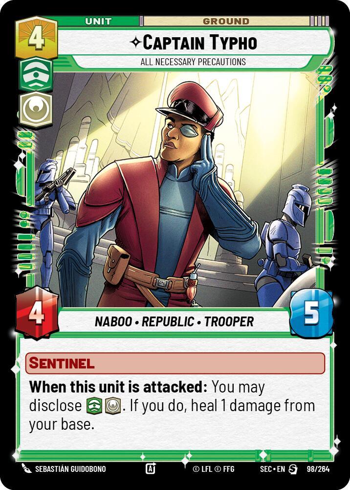 Captain Typho - All Necessary Precautions - Secrets of Power - Star Wars: Unlimited - TCGplayer.com