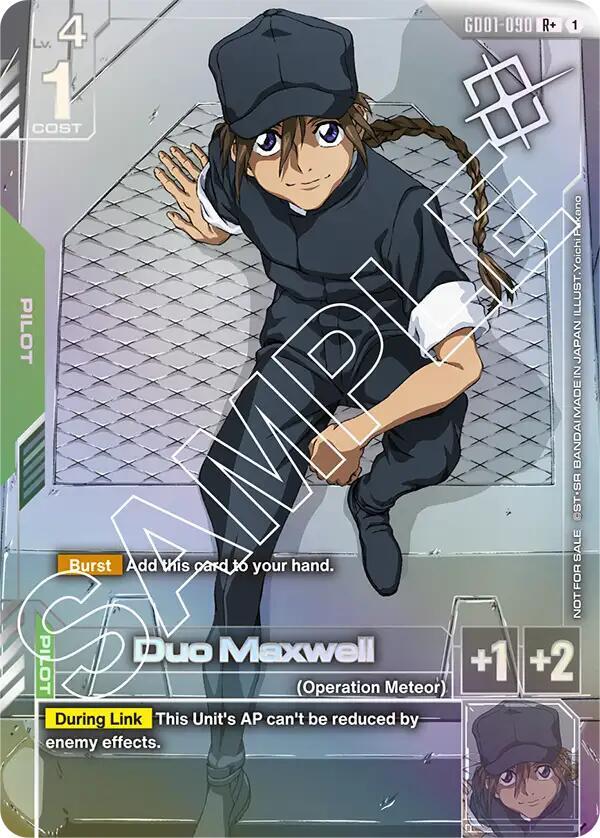 Duo Maxwell (Store Tournament Winner Pack 01) - Gundam Promotional ...