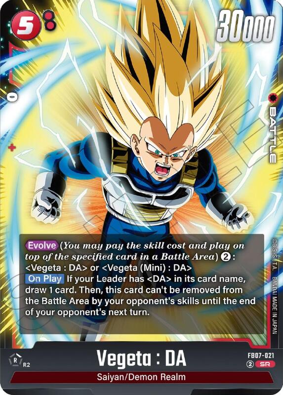 Vegeta : DA - FB07-021 - Wish For Shenron - Dragon Ball Super: Fusion ...