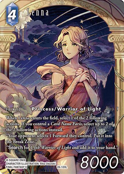 Lenna (Full Art) - Gunslinger in the Abyss - Final Fantasy TCG ...
