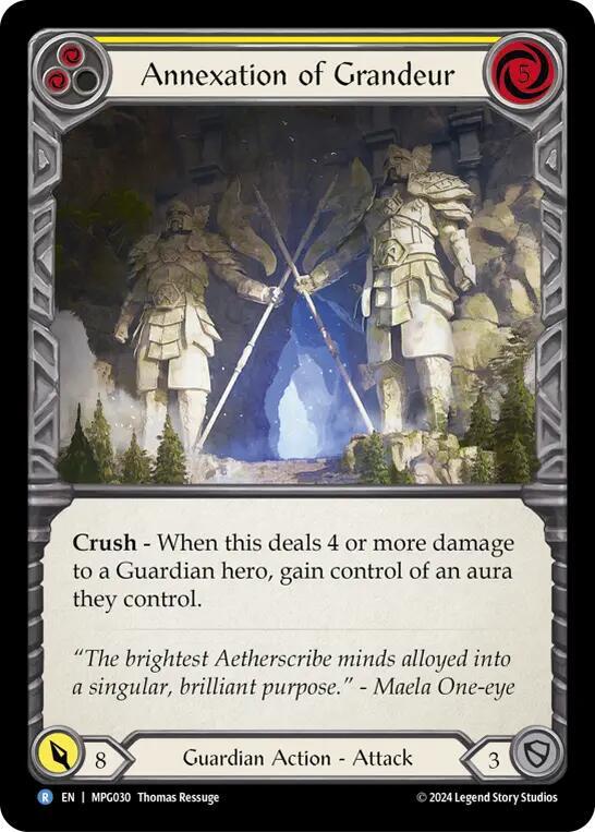 Annexation of Grandeur - Mastery Pack Guardian - Flesh and Blood TCG ...