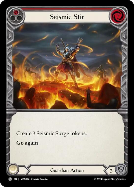 Seismic Stir (Red) - Mastery Pack Guardian - Flesh and Blood TCG ...