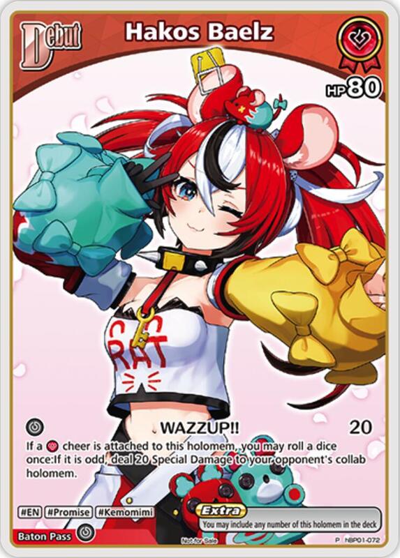 Hakos Baelz (P) (hBP01-072) - hololive OFFICIAL CARD GAME Promos - hololive OFFICIAL CARD GAME ...
