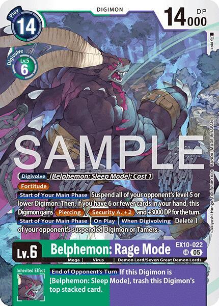 Belphemon: Rage Mode - Sinister Order - Digimon Card Game - TCGplayer.com