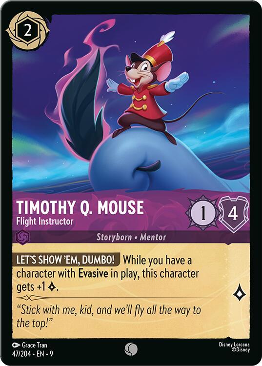 Timothy Q. Mouse - Flight Instructor - Fabled - Disney Lorcana ...