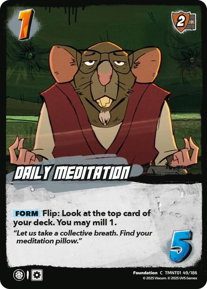 Daily Meditation - Teenage Mutant Ninja Turtles - UniVersus - TCGplayer.com