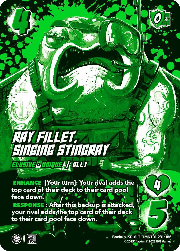 Ray Fillet, Singing Stingray (Alternate Art) - Teenage Mutant Ninja ...