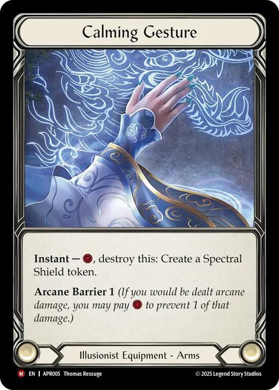 Calming Gesture - Armory Deck: Legends Prism - Flesh and Blood TCG - TCGplayer.com