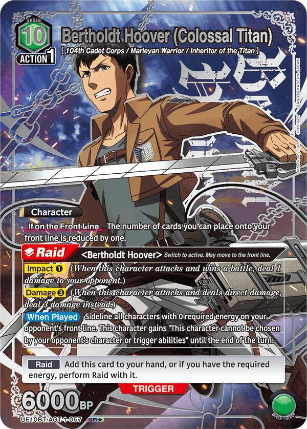 Bertholdt Hoover (Colossal Titan) (SR*) - UE10BT: Attack on Titan ...
