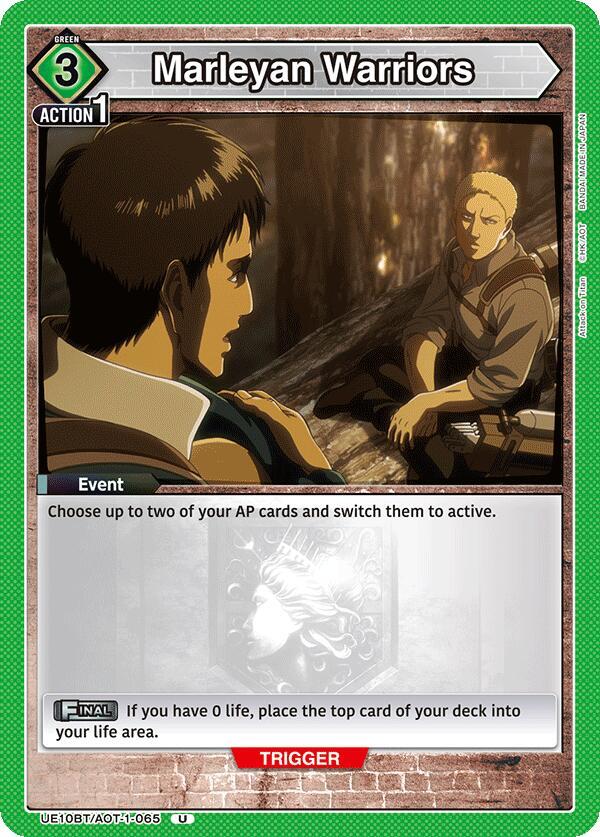 Marleyan Warriors - UE10BT: Attack on Titan - Union Arena - TCGplayer.com