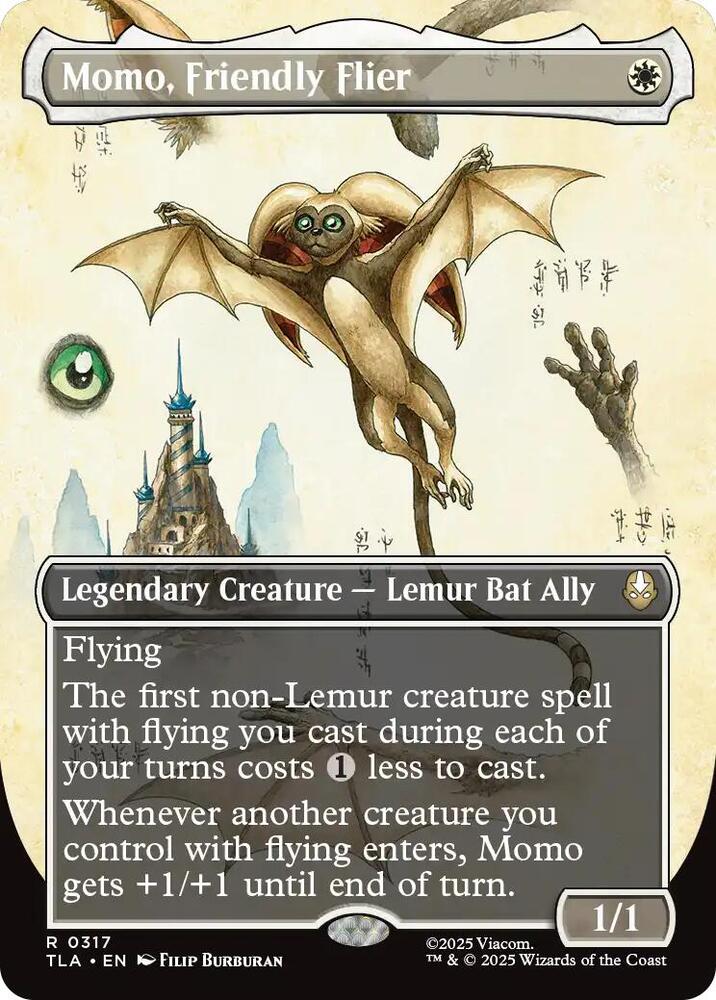Momo Friendly Flier Borderless Avatar The Last Airbender Magic