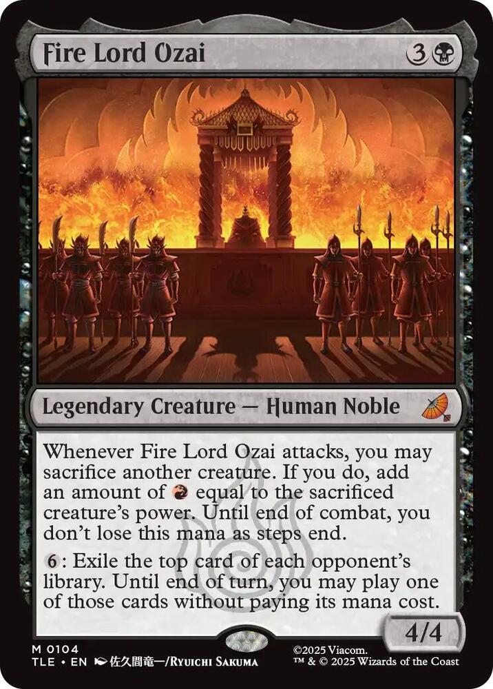 Fire Lord Ozai - Avatar: The Last Airbender: Eternal-Legal - Magic: The Gathering - TCGplayer.com