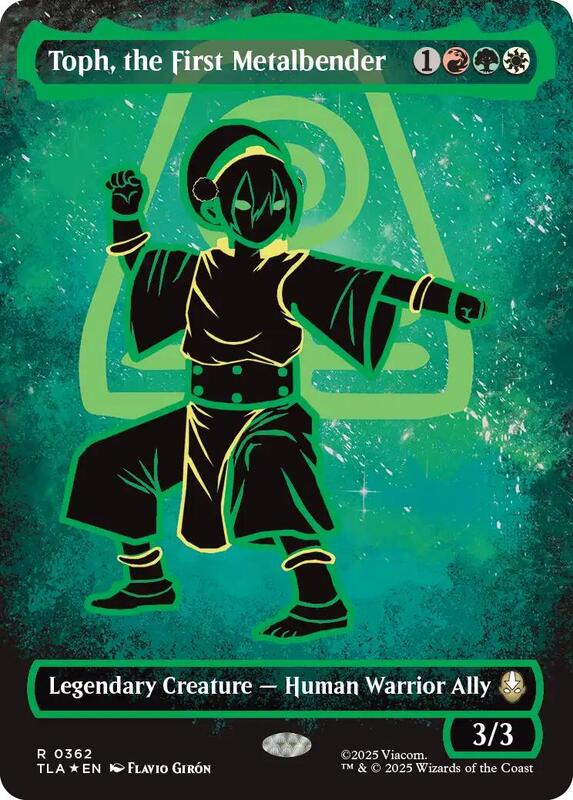 Toph, the First Metalbender (Borderless) (Neon Ink Foil) - Avatar: The ...