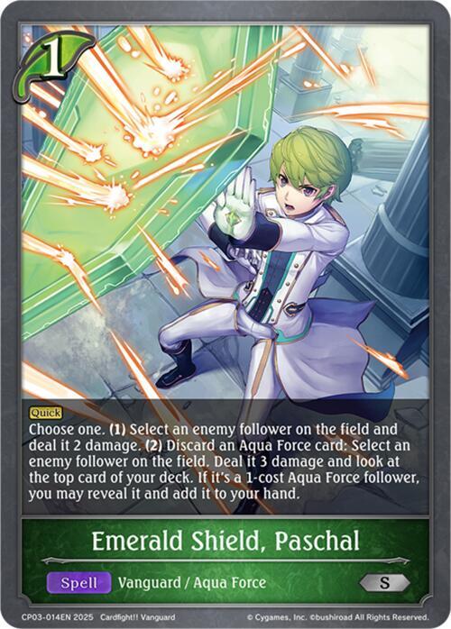 Emerald Shield, Paschal - CP03: Cardfight!! Vanguard - Shadowverse ...