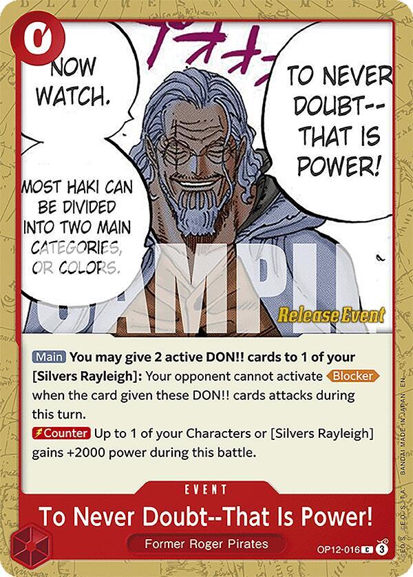 To Never Doubt--That Is Power! - Legacy of the Master Release Event ...