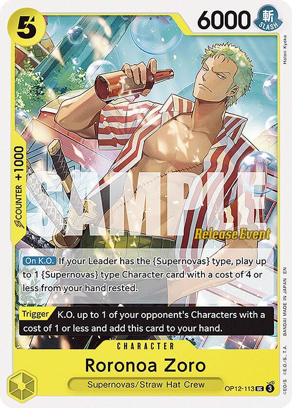 Roronoa Zoro (113) - Legacy of the Master Release Event Cards - One ...
