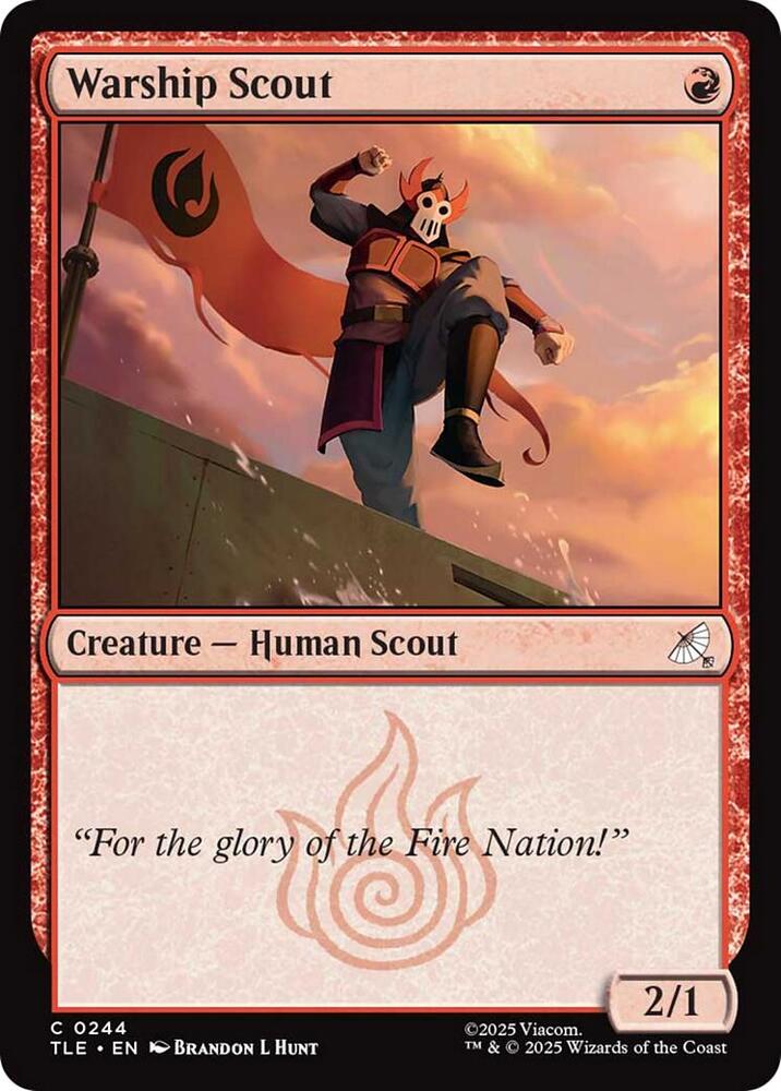 Warship Scout (0244) - Avatar: The Last Airbender: Eternal-Legal ...