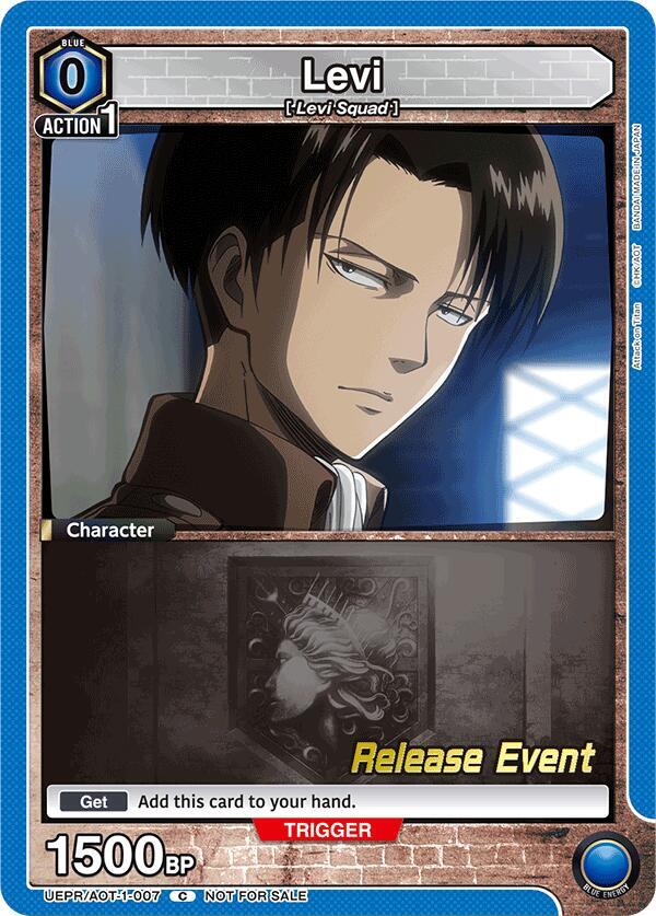 Levi (007) - UE10BT: Attack on Titan Release Event Cards - Union Arena ...
