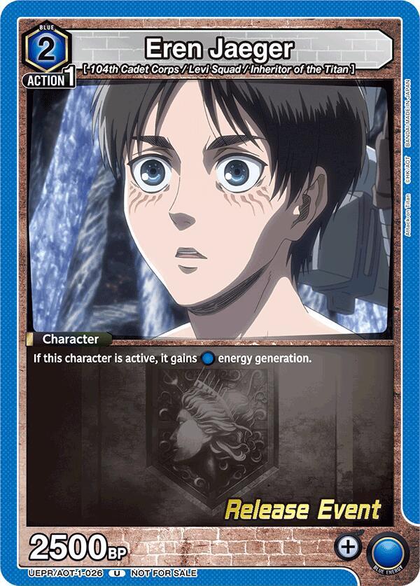 Eren Jaeger (026) - UE10BT: Attack on Titan Release Event Cards - Union ...