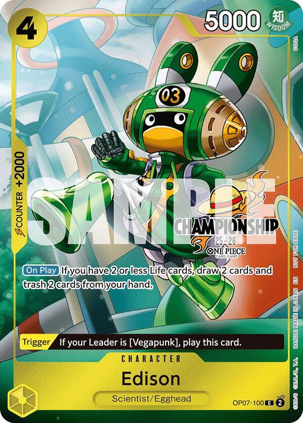 Edison (CS 25-26 Celebration Pack) - One Piece Promotion Cards - One ...