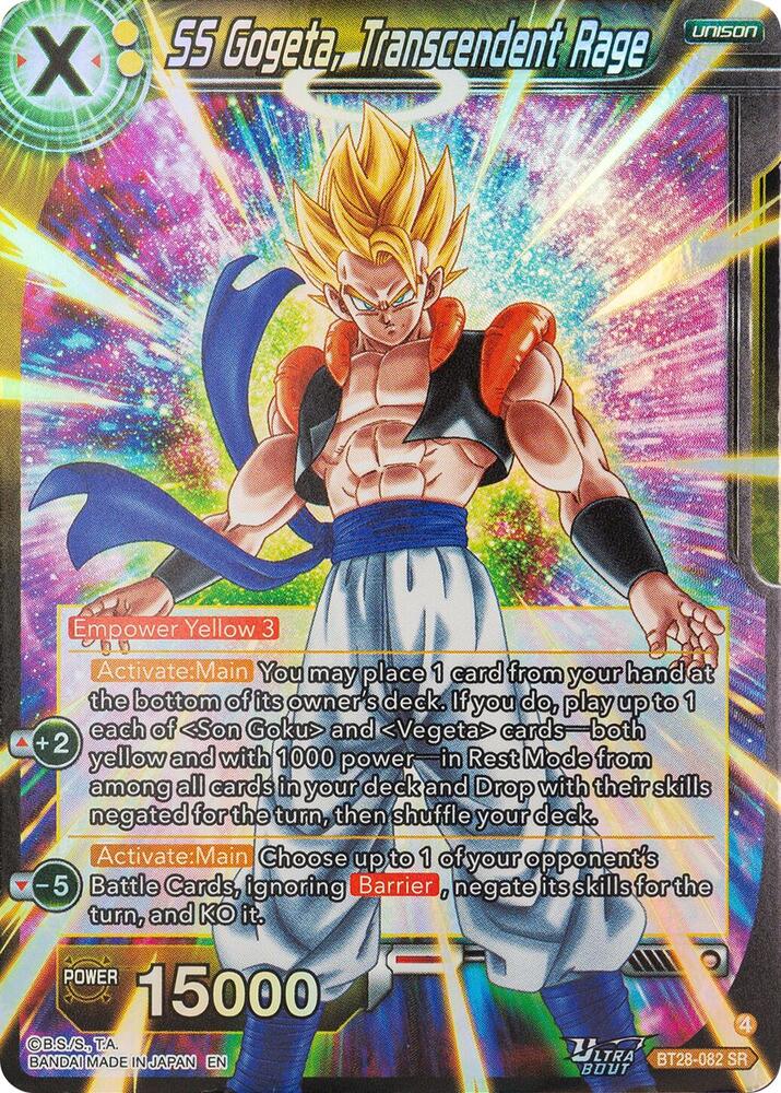 SS Gogeta, Transcendent Rage - Prismatic Clash - Dragon Ball Super ...