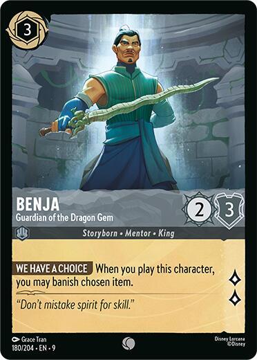 Benja - Guardian of the Dragon Gem - Fabled - Disney Lorcana ...