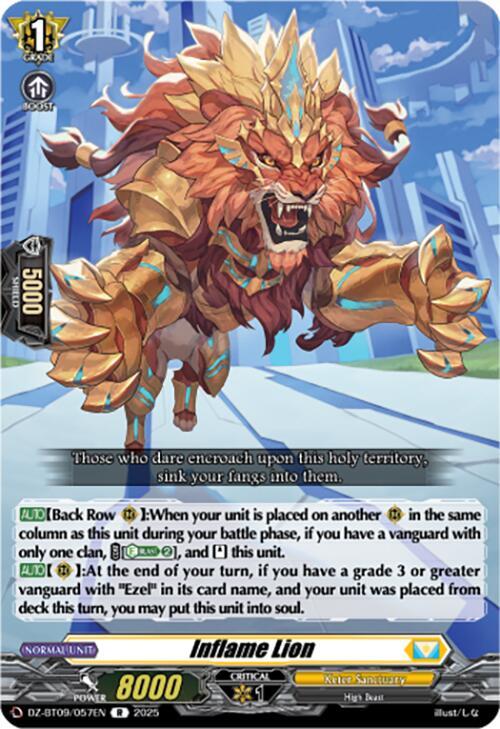 Inflame Lion - DZ-BT09: Super Brave Detonation - Cardfight Vanguard - TCGplayer.com