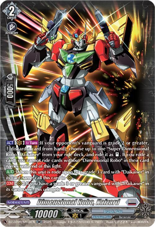 Dimensional Robo, Kaizard (SR) - DZ-BT09: Super Brave Detonation - Cardfight Vanguard ...