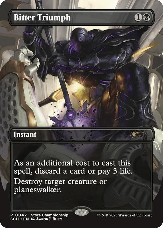 Bitter Triumph - Game Day & Store Championship Promos - Magic: The ...