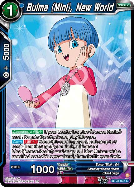 Bulma (Mini), New World - Prismatic Clash - Dragon Ball Super: Masters ...