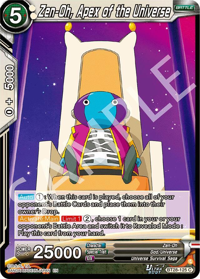 Zen-Oh, Apex of the Universe - Prismatic Clash - Dragon Ball Super ...