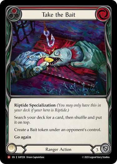 Take the Bait (Red) - Super Slam - Flesh and Blood TCG - TCGplayer.com