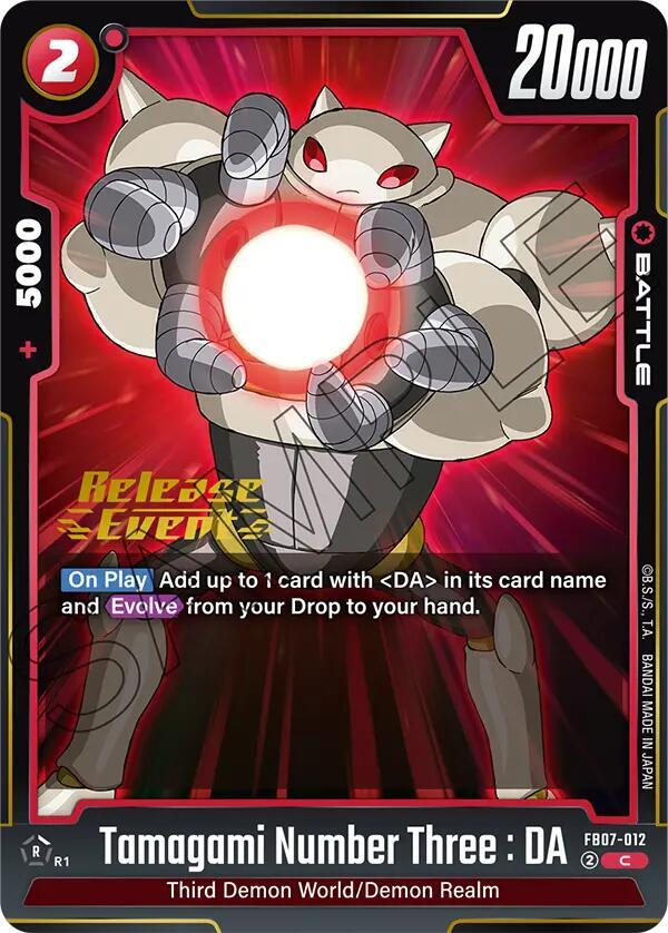 Tamagami Number Three : DA - Wish For Shenron Release Event Cards - Dragon Ball Super: Fusion ...