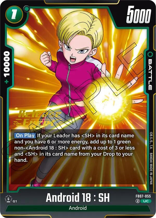 Android 18 : SH - Wish For Shenron Release Event Cards - Dragon Ball ...