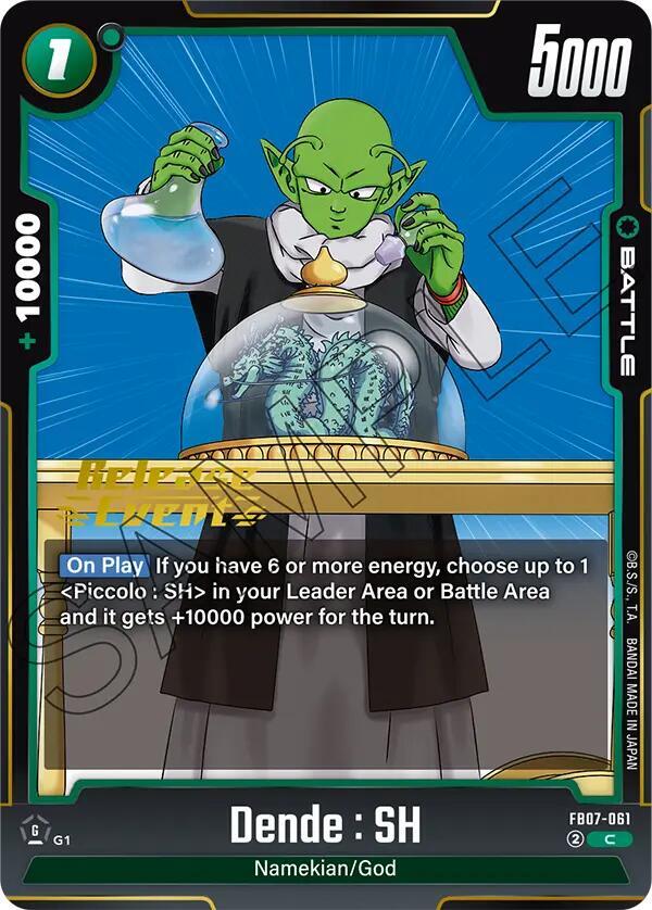Dende : SH - Wish For Shenron Release Event Cards - Dragon Ball Super ...