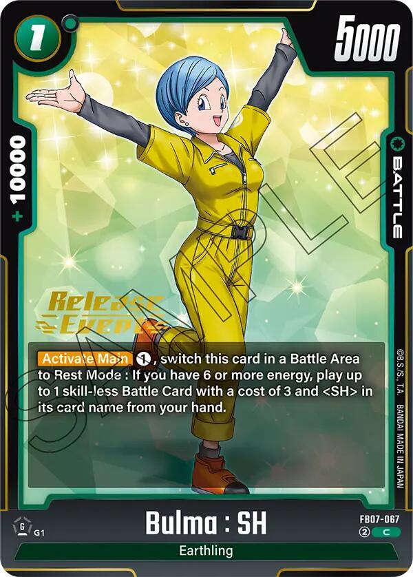 Bulma : SH - Wish For Shenron Release Event Cards - Dragon Ball Super ...
