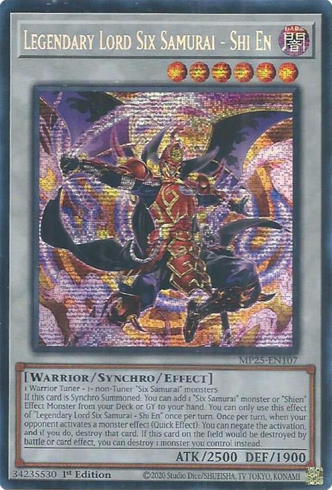 Legendary Lord Six Samurai - Shi En - 2025 Mega-Pack - YuGiOh - TCGplayer.com