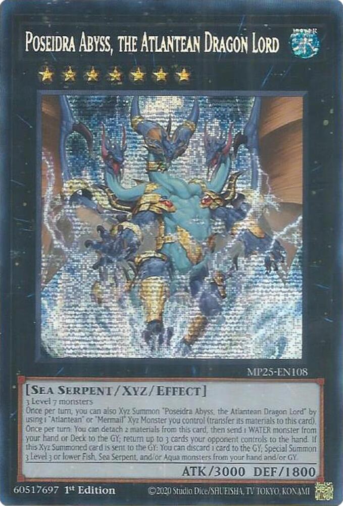 Poseidra Abyss, the Atlantean Dragon Lord - 2025 Mega-Pack - YuGiOh - TCGplayer.com