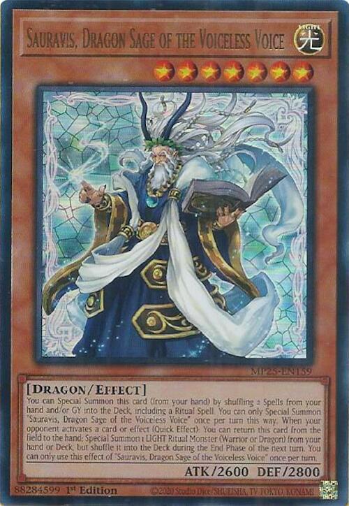 Sauravis, Dragon Sage of the Voiceless Voice - 2025 Mega-Pack - YuGiOh ...