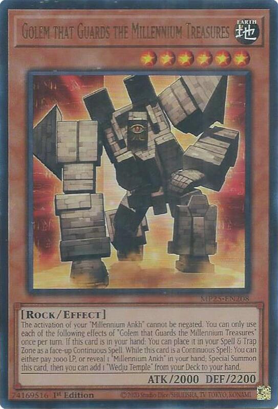 Golem that Guards the Millennium Treasures - 2025 Mega-Pack - YuGiOh ...