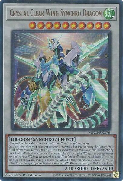 Crystal Clear Wing Synchro Dragon - 2025 Mega-Pack - YuGiOh - TCGplayer.com