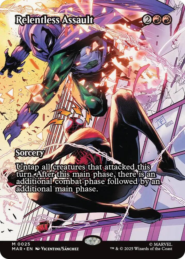 Relentless Assault (Borderless) - Marvel Universe Eternal-Legal - Magic ...