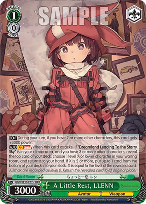 A Little Rest, LLENN (HR) - SAO Alternative–Gun Gale Online–2 Extra ...