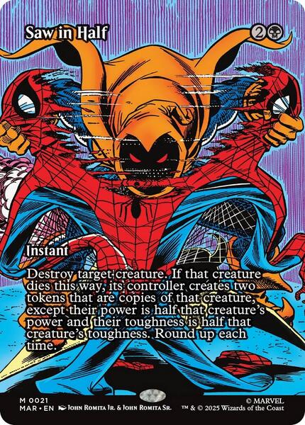 Saw in Half (Borderless) - Marvel Universe Eternal-Legal - Magic: The ...