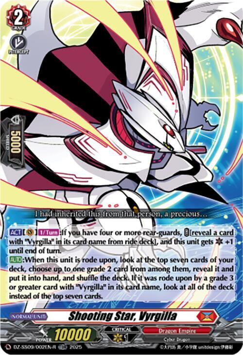 Shooting Star, Vyrgilla (TDR) - DZ-SS09: Zero Tendo Start Deck - Cardfight Vanguard - TCGplayer.com