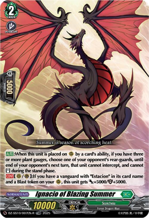 Ignacio of Blazing Summer (TDR) - DZ-SS10: Shiki Otei Start Deck - Cardfight Vanguard ...