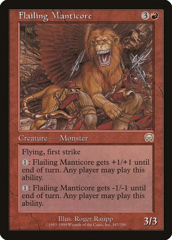 Flailing Manticore - Mercadian Masques - Magic: The Gathering ...