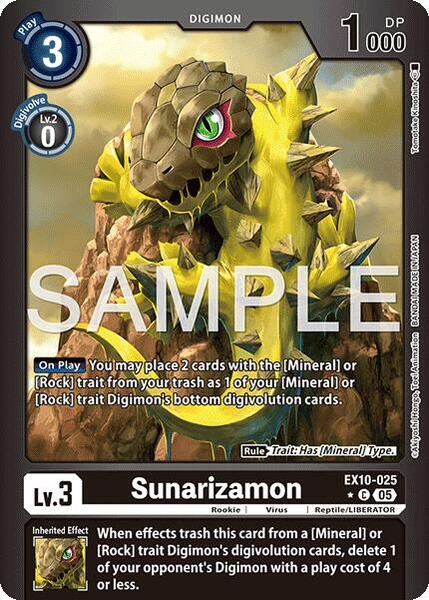 Sunarizamon (Limited Foil) - Sinister Order - Digimon Card Game ...