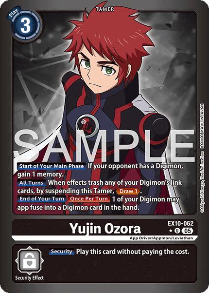 Yujin Ozora (Limited Foil) - Sinister Order - Digimon Card Game ...