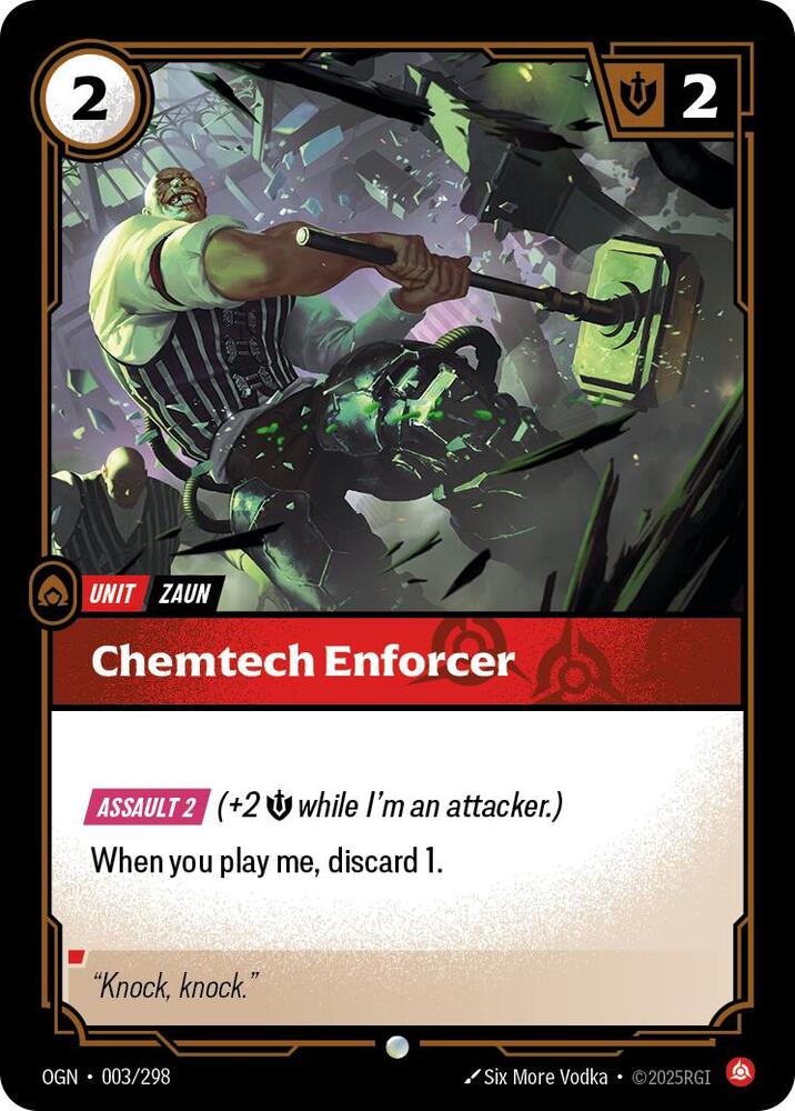 Chemtech Enforcer - Origins - Riftbound: League of Legends Trading Card ...